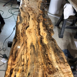 Figured Maple Live Edge Slabs - LARGE, up to 102" Long and 20+"wide - Etsy