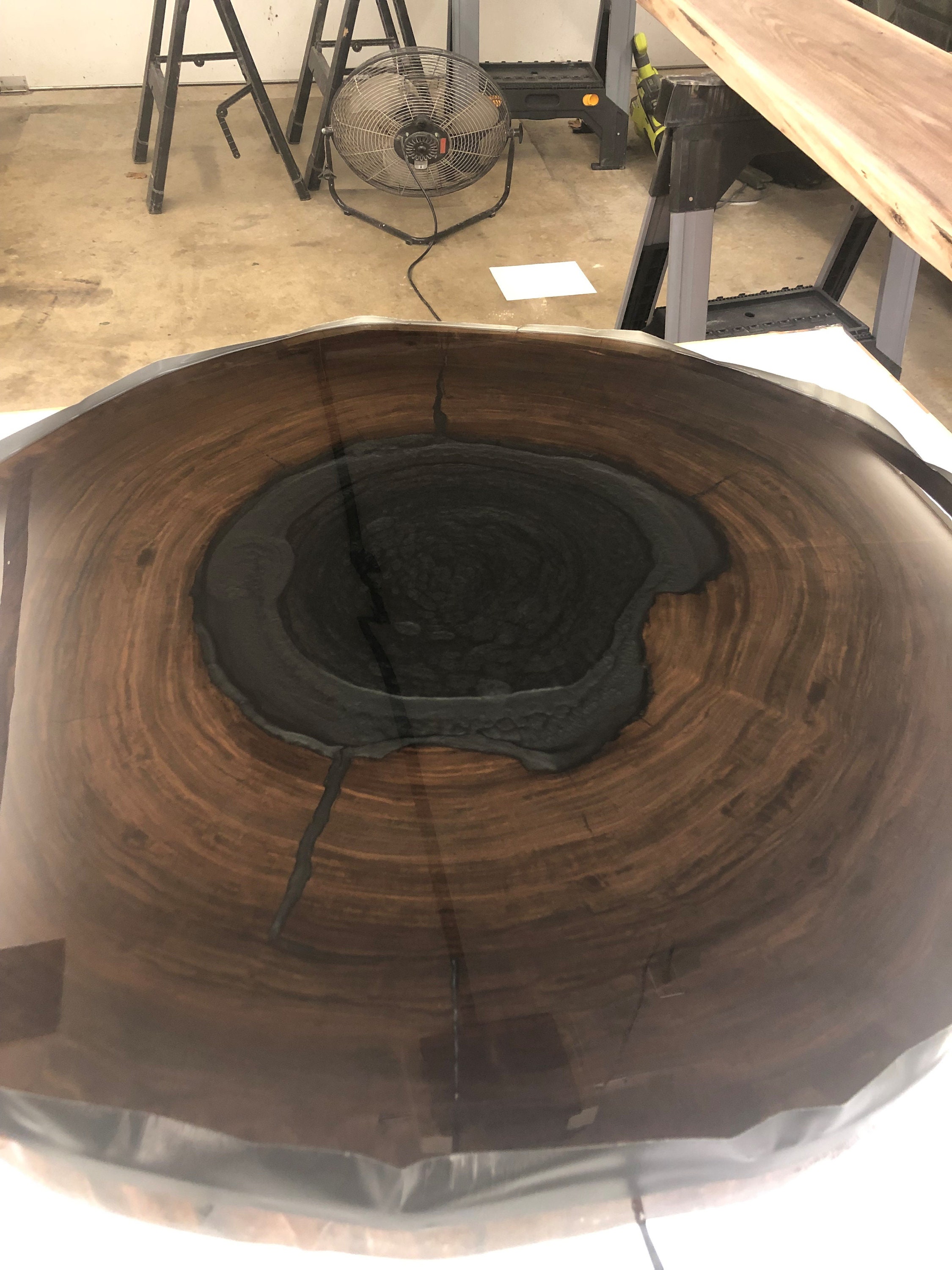 Live Edge Rounds Spalted Maple With Clear Epoxy Resin Shell | Etsy