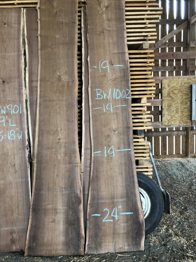 Black Walnut Extra Large Live Edge Slabs up to 104 | Etsy
