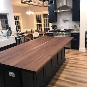Hardwood Butcher Block Style and Joined Table and Island Tops - Etsy