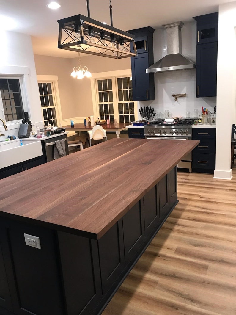 Hardwood Butcher Block Style and Joined Table and Island Tops - Etsy