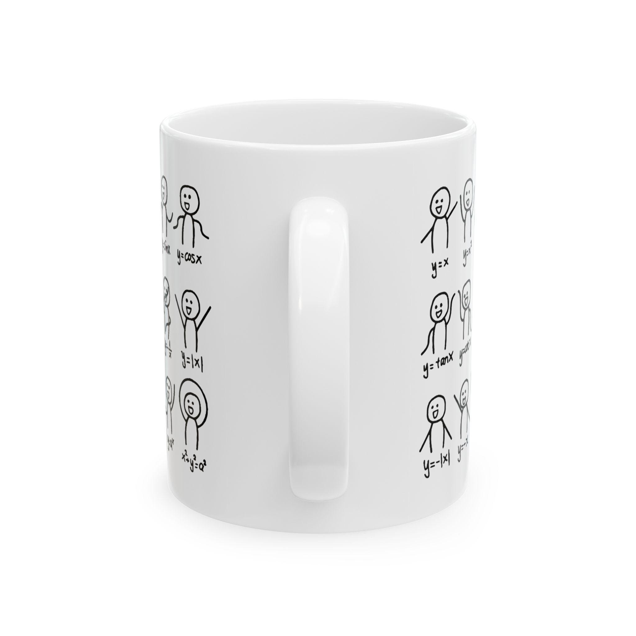 Math Stick Figures Mug, Funny Nerdy Math Teacher Gift - Etsy