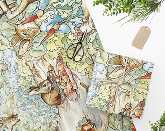 Peter Rabbit Wrapping Paper Beatrix Potter Gift Wrap Peter - Etsy