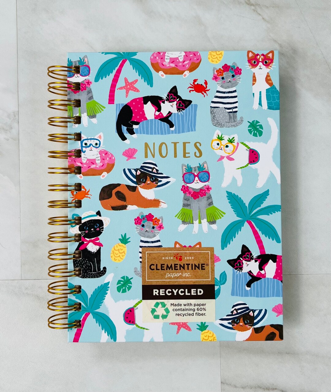 CLEMENTINE vacation Mode Notebook Journal 8.25l X 6w, 250 Lined Pages ...