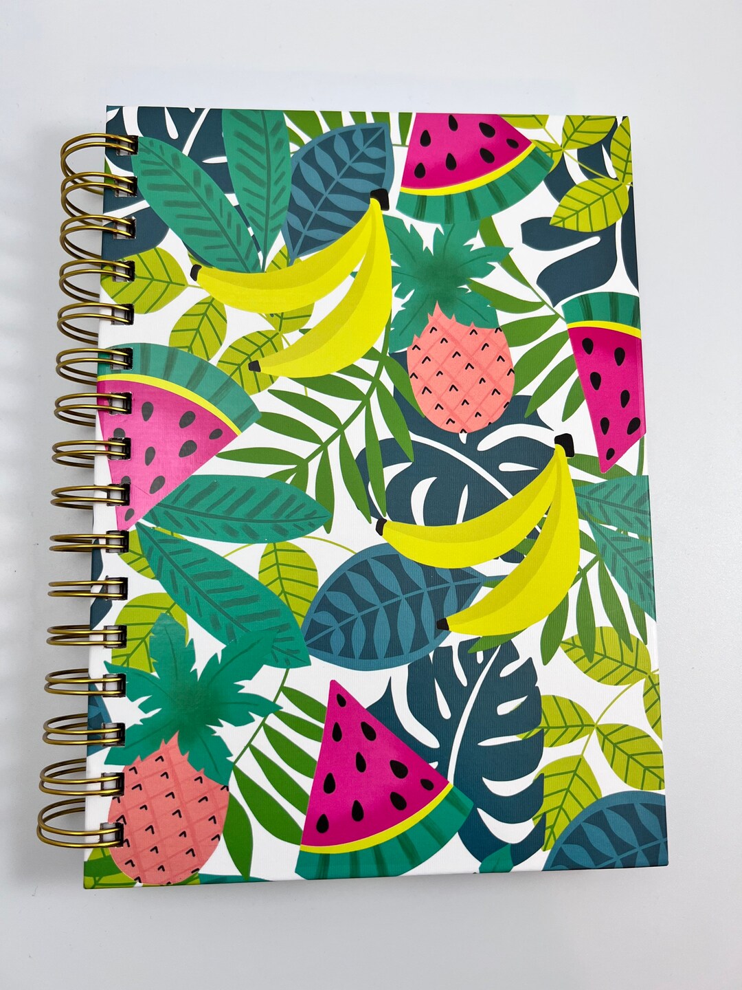 MOLLY & REX Notebook, Journal “tropical Fruits” 8.5” L X 6” W, 250 ...