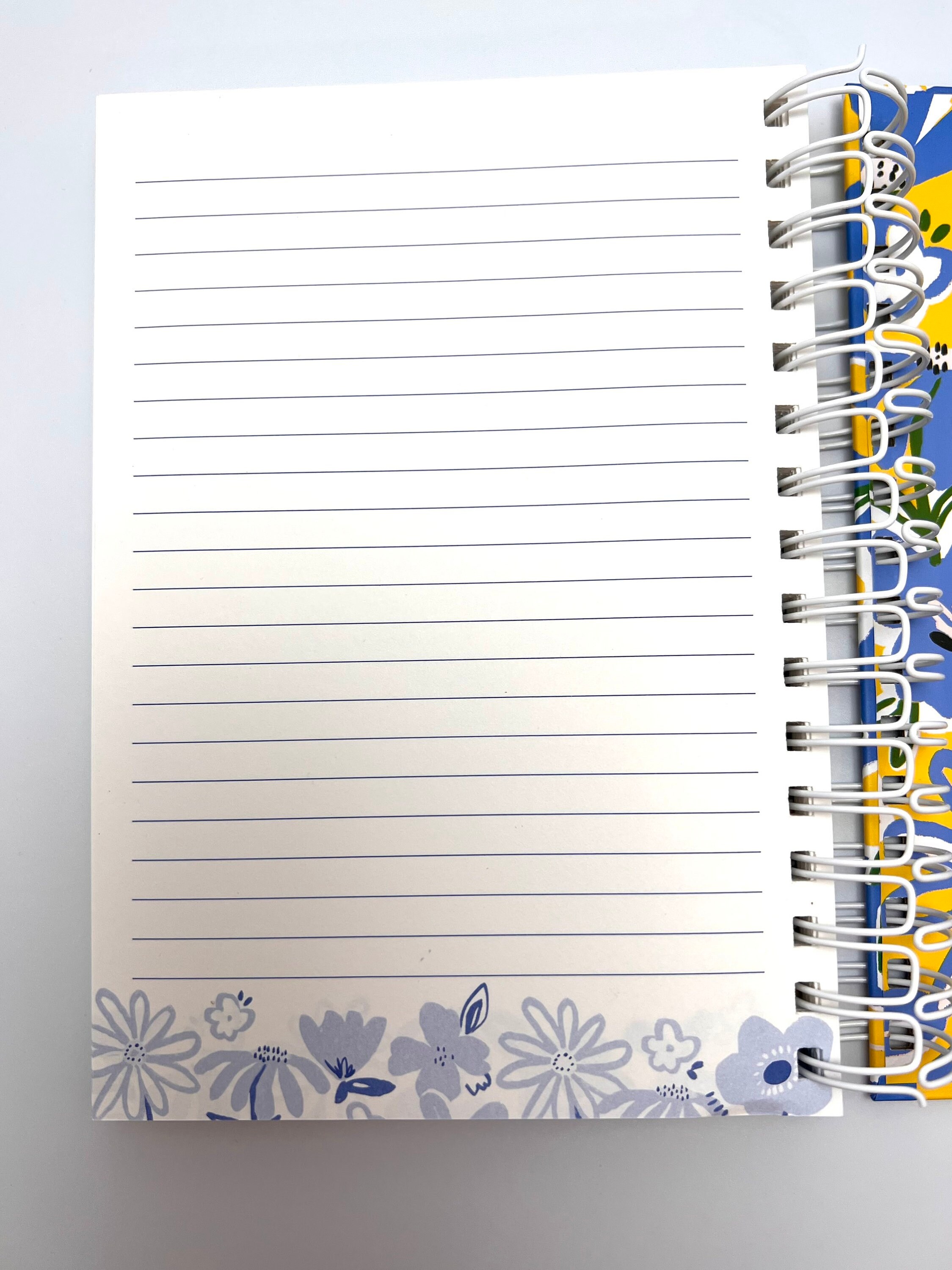 Yellow Flowers MOLLY & REX Notebook Journal, 8.5” L X 6” W, 250 Lined ...