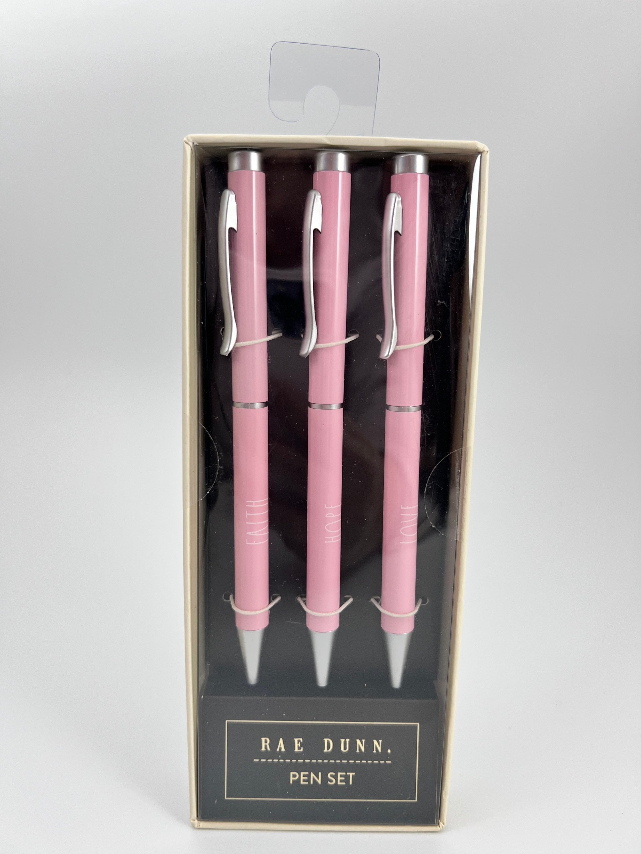 FAITH HOPE LOVE Rae Dunn Pen Set, 3 Ballpoint Pens | Self Gift ...