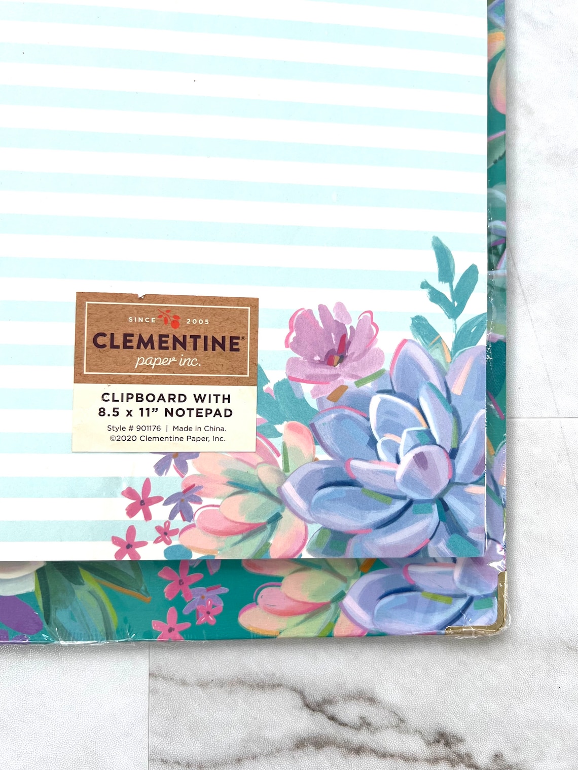 CLEMENTINE Legal Pad With Clipboard “ Flowers” Notepads 50 Ruled Pages ...