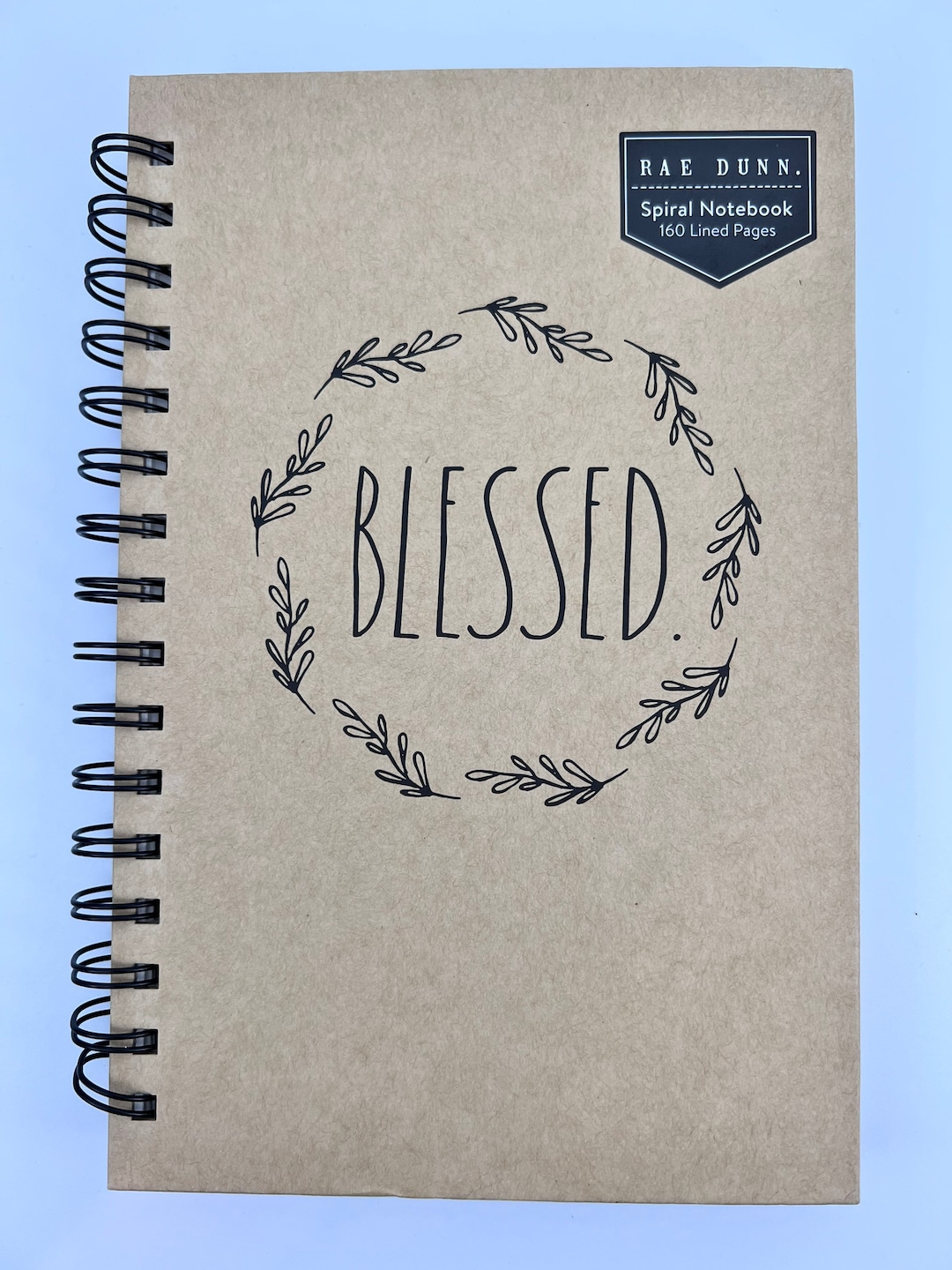 RAE DUNN “blessed” Notebook Journal, 8.75”W X 5.75” L, Hard Cover, 160 ...