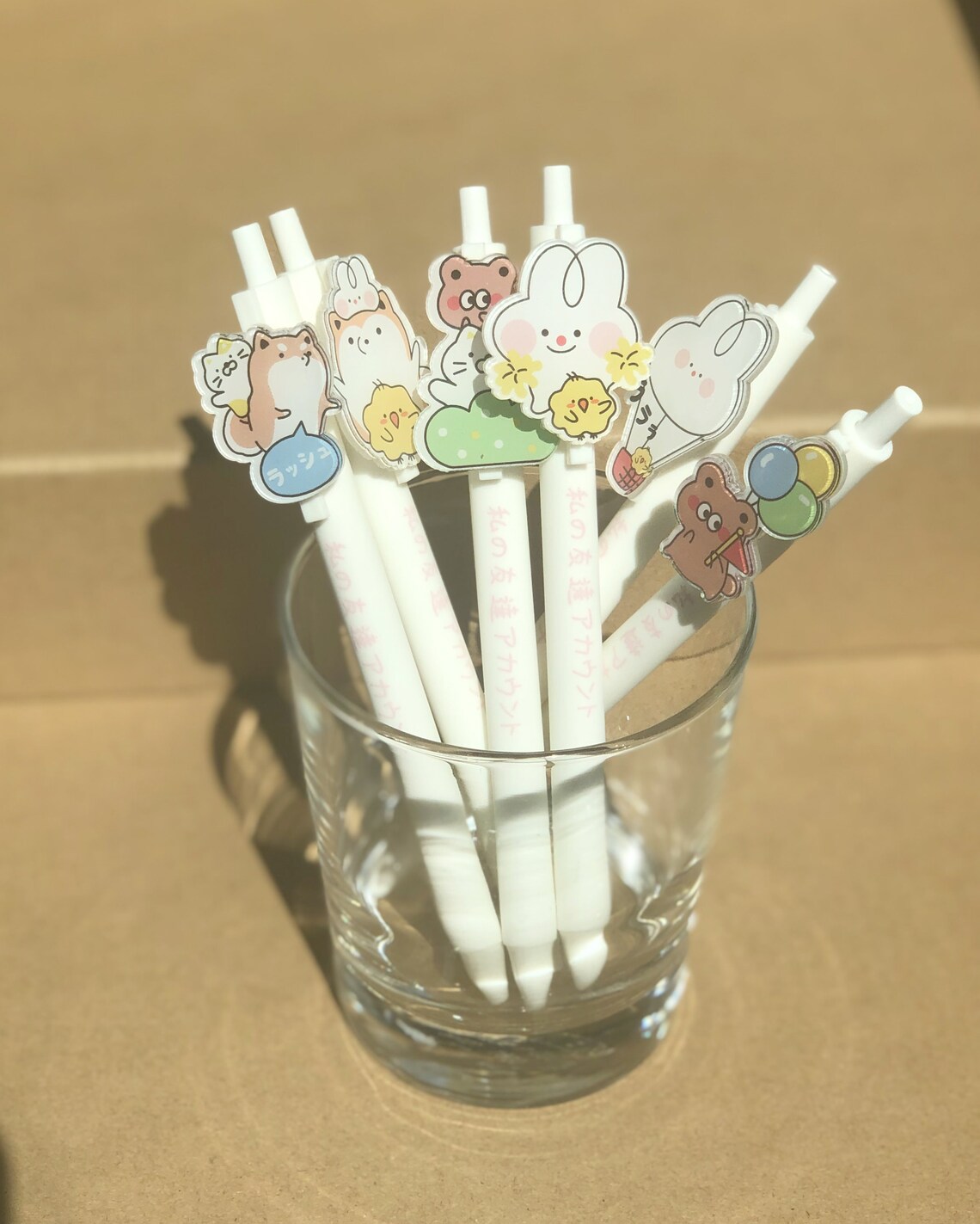 Cute Japanese Pens Animal Themed Black Ink Gel Pens 0.5mm 6 Assorted ...
