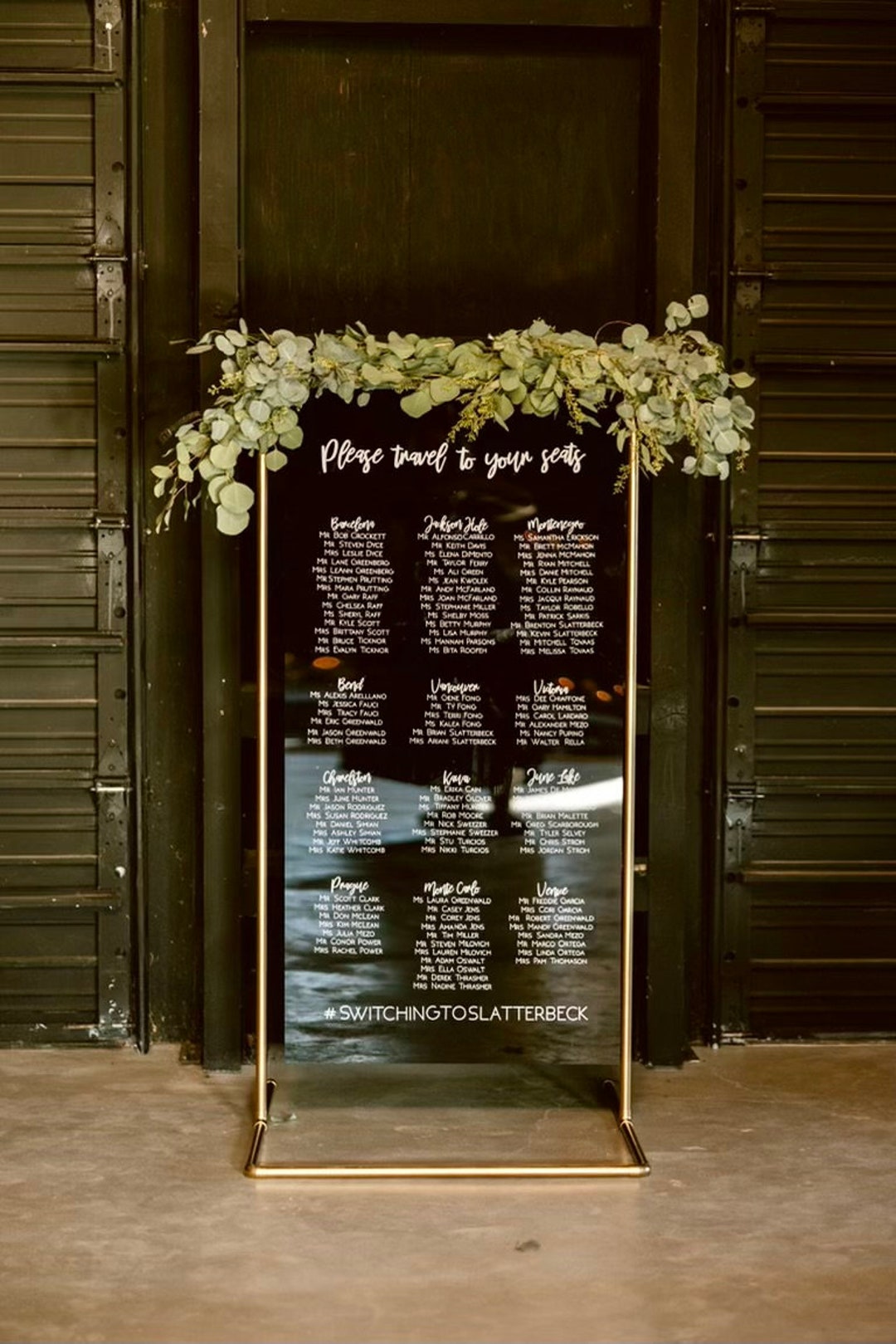Tabla de asientos para bodas: viaje a sus asientos - Etsy España
