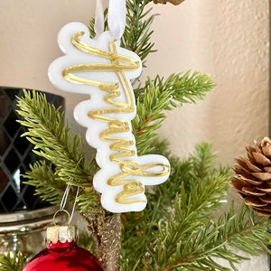 Acrylic Stocking Name Tags, Stocking Tags, Christmas Stocking Tags ...