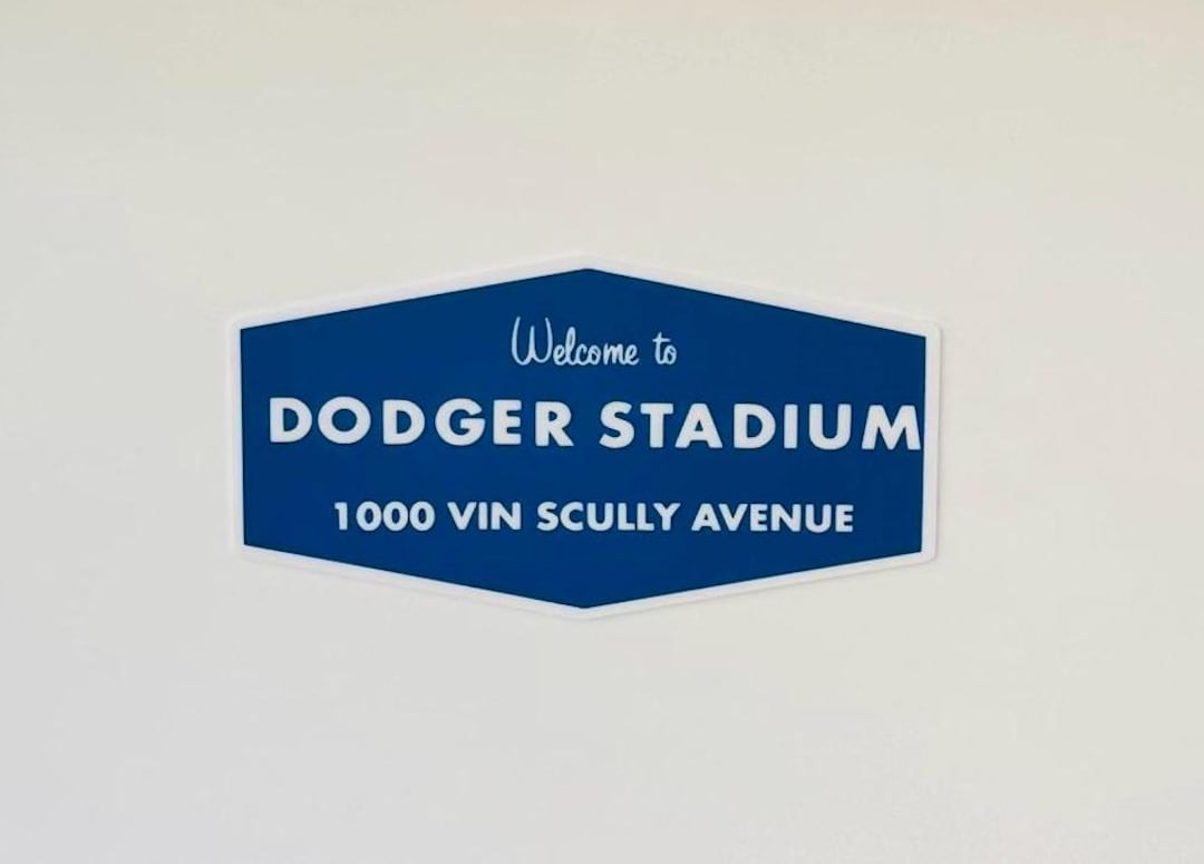 Welcome to Dodger Stadium Signage, Acrylic Dodger Sign - Etsy