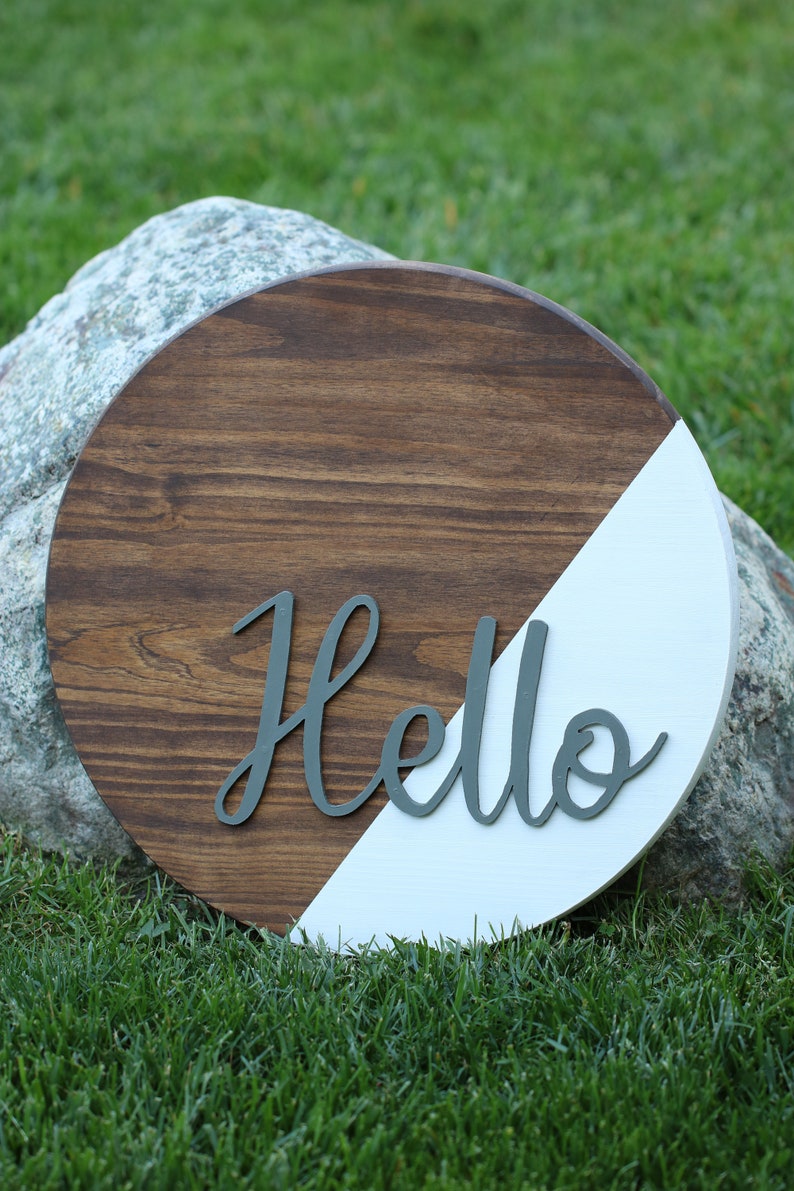 Hello sign | Etsy