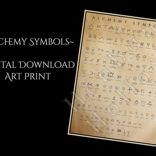 Alchemy Process Art Print Printable Digital Instant Download | Etsy