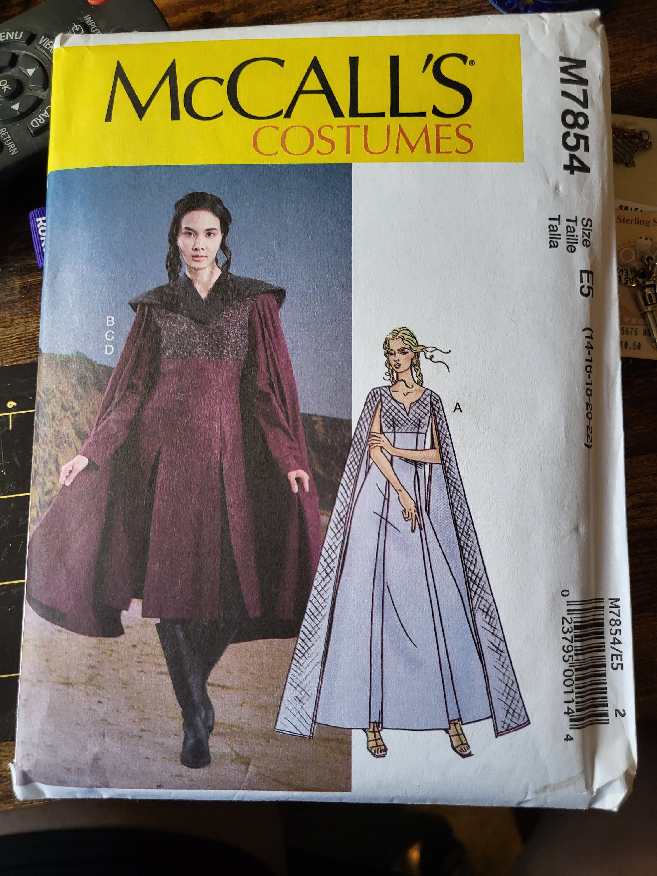 Mccalls Costume Adult Star Trek or Renaissance Pattern - Etsy