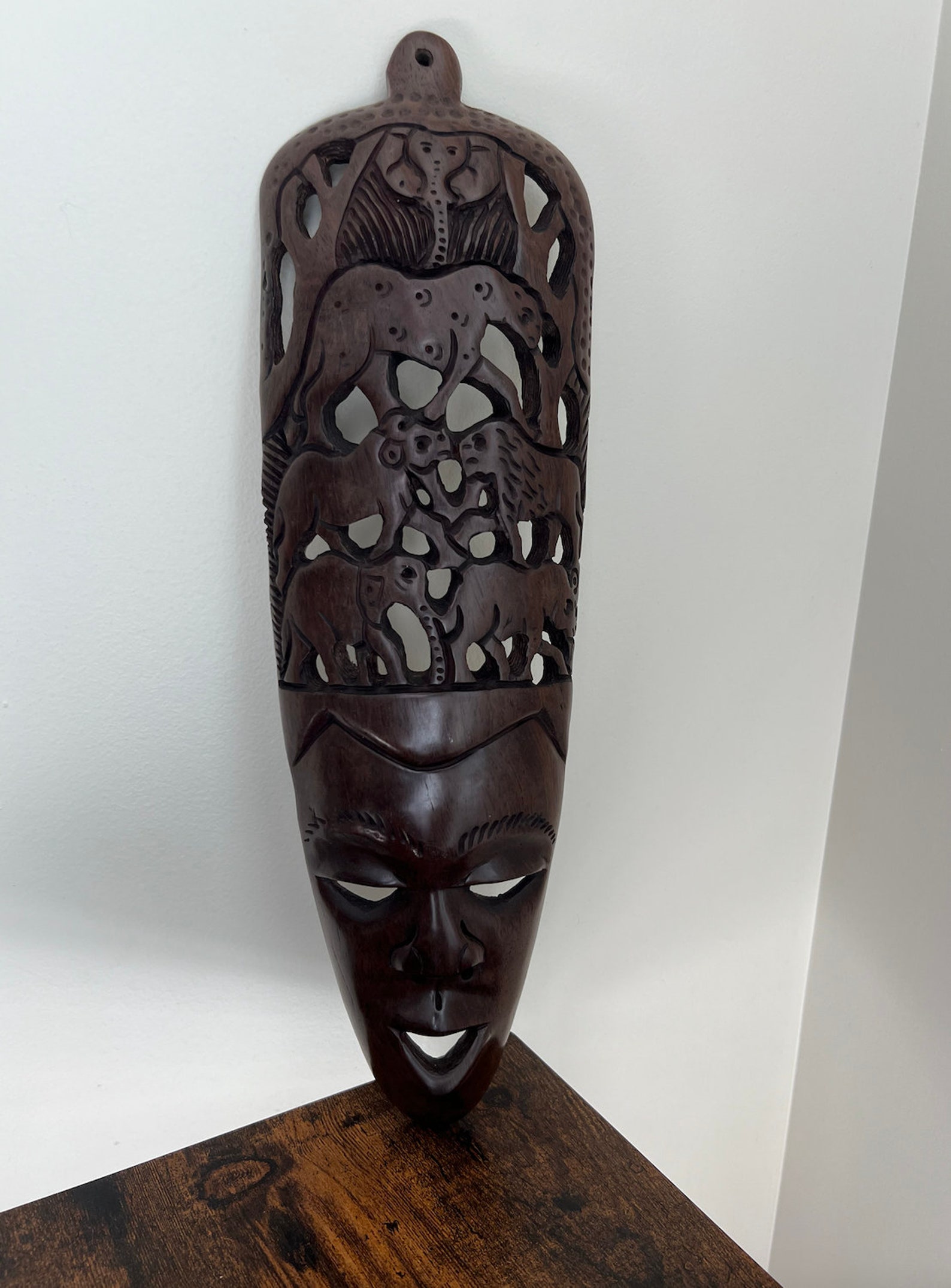 Authentic Malawian Wooden Mask - Etsy