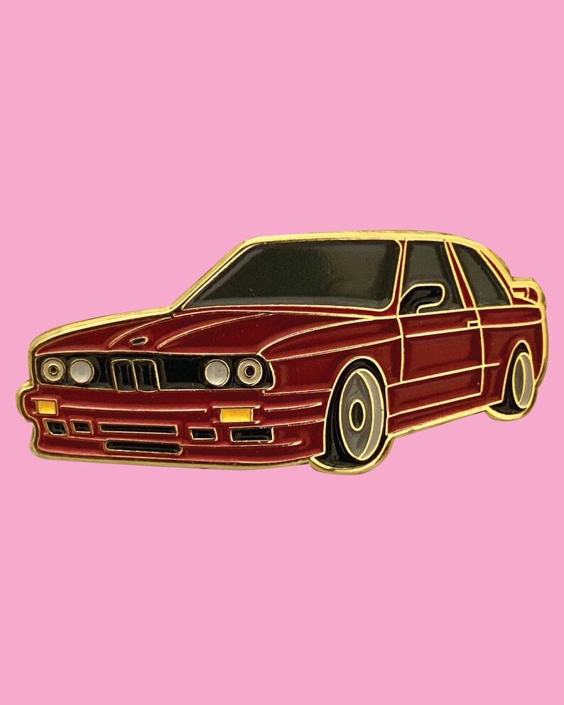 Maroon E30 M3 Pin - Etsy