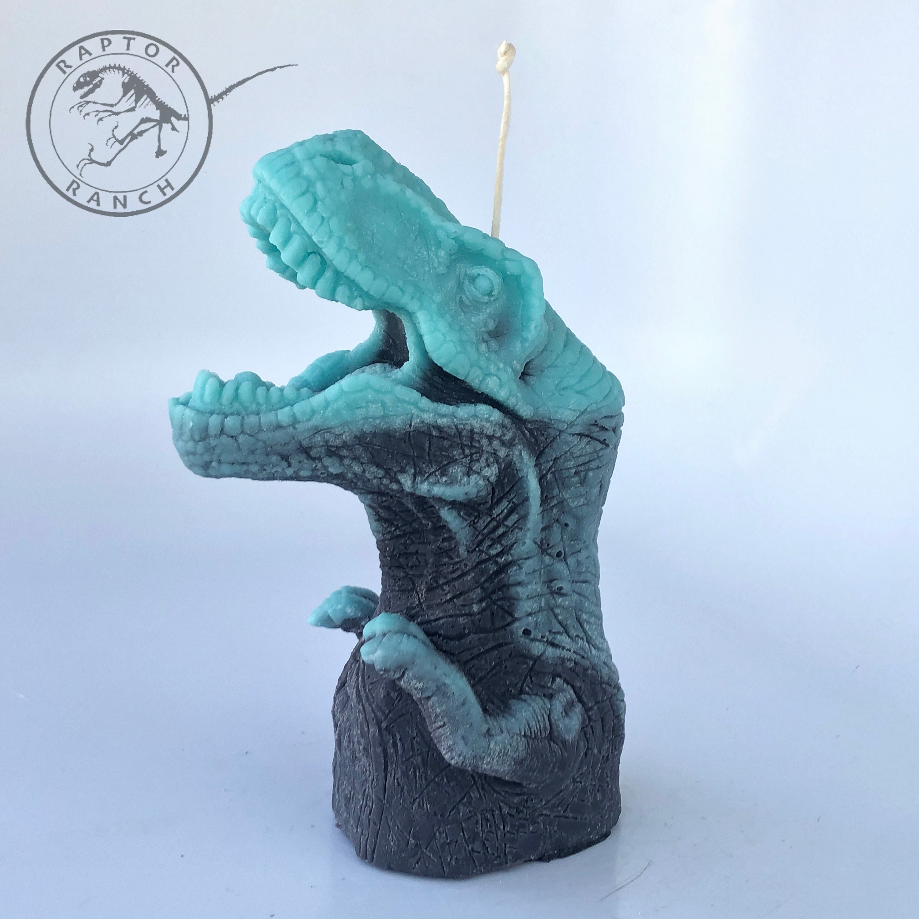 Choose Your Color & Charcoal Dinosaur Candle 8 Inch Tall Realistic Hand ...