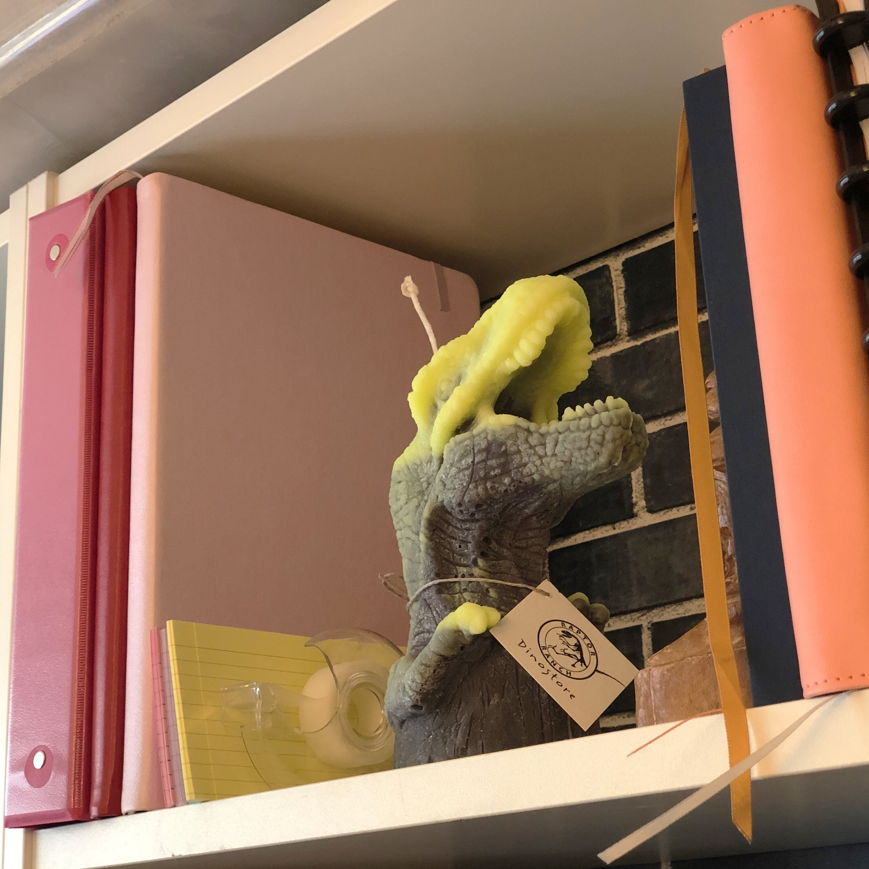 Choose Your Color & Charcoal Dinosaur Candle 8 Inch Tall Realistic Hand ...