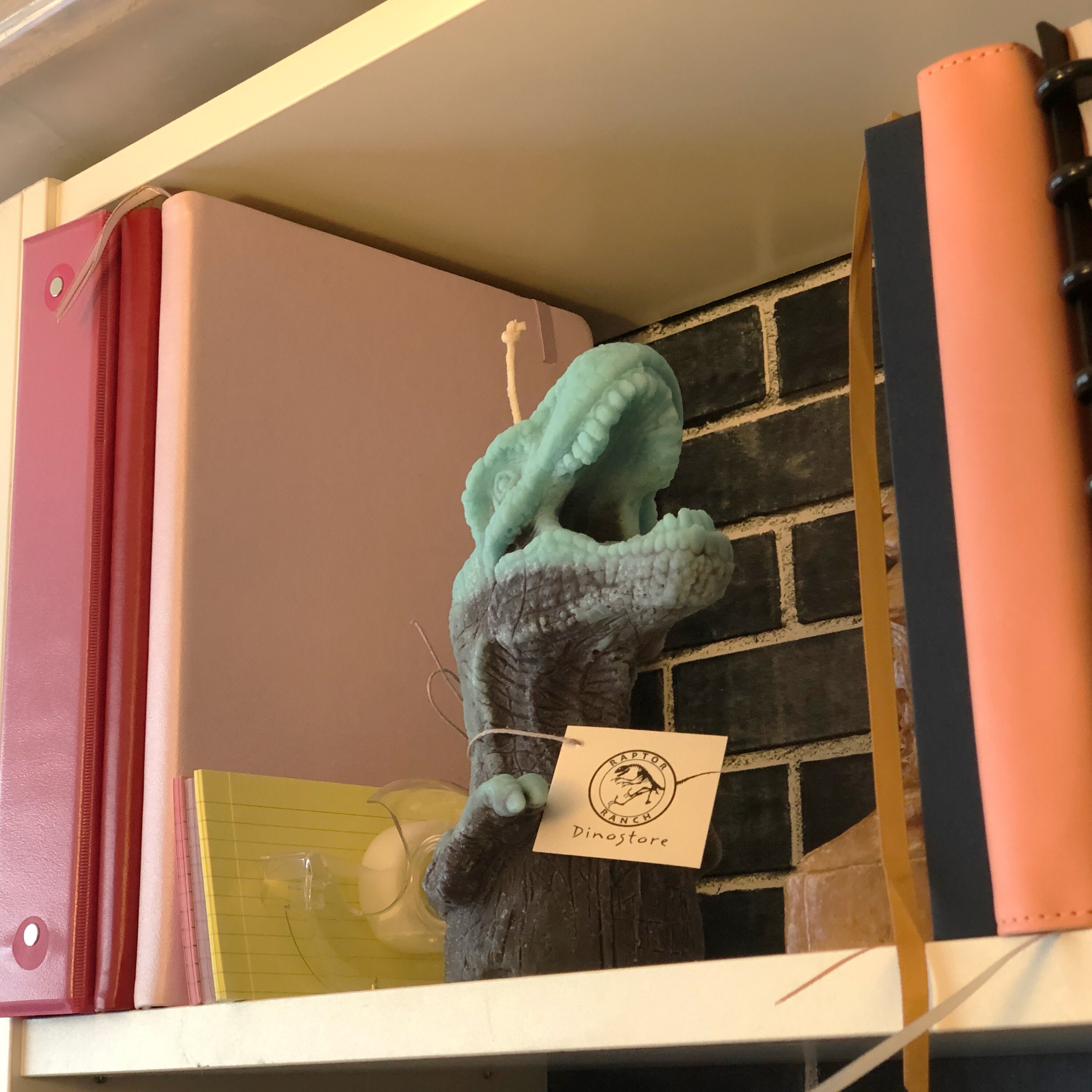 Choose Your Color & Charcoal Dinosaur Candle 8 Inch Tall Realistic Hand ...