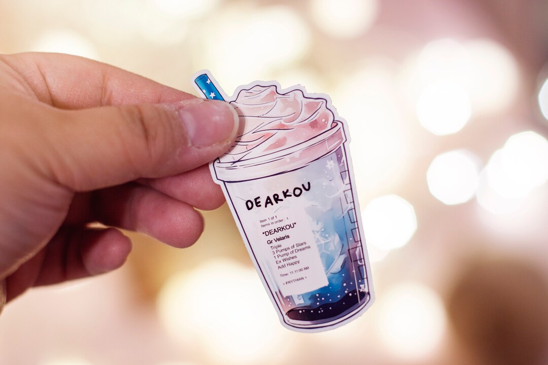 Personalized Velaris Dessert Drink Sticker | ACOTAR Sticker | Bookish ...