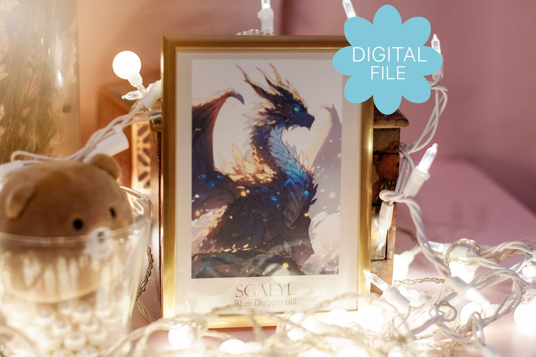 Digital-sgaeyl Art Poster Print Navy Daggertail Fourth - Etsy