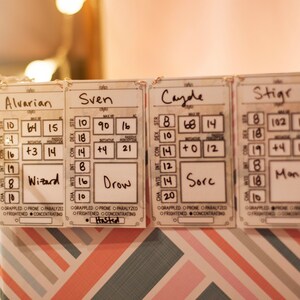 D20 D&D 5e Initiative Tracker, Reusable Dungeons and Dragons, Character ...