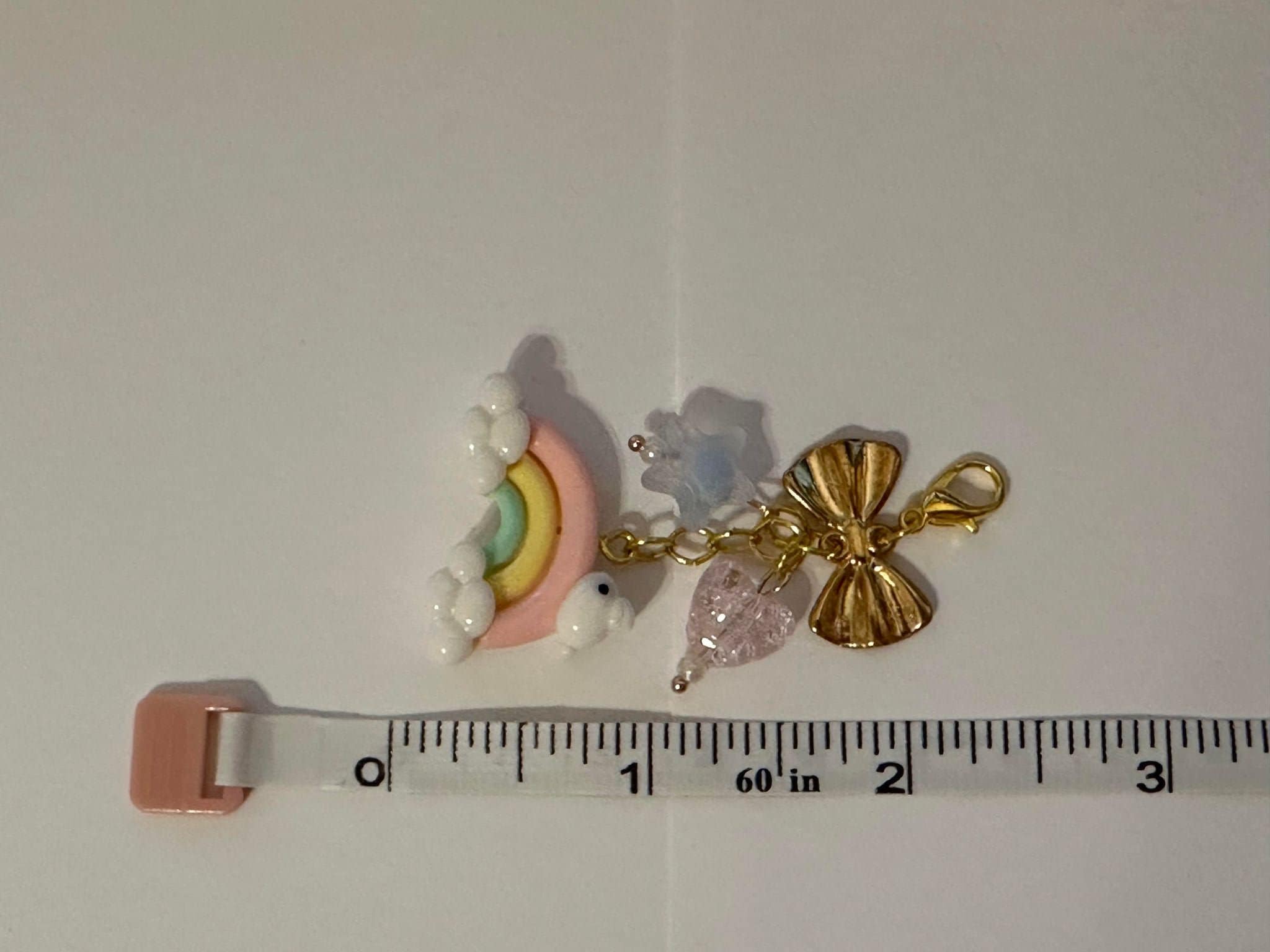 Kawaii Rainbow Heart, Cute Rainbow Charm, Headphone Jack, USB C Dust ...