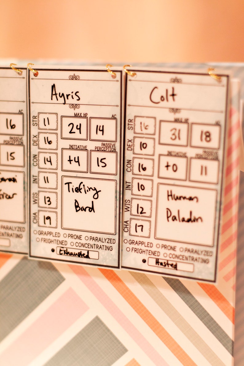 T-FLAG D&D 5e Initiative Tracker Reusable Dungeons and - Etsy
