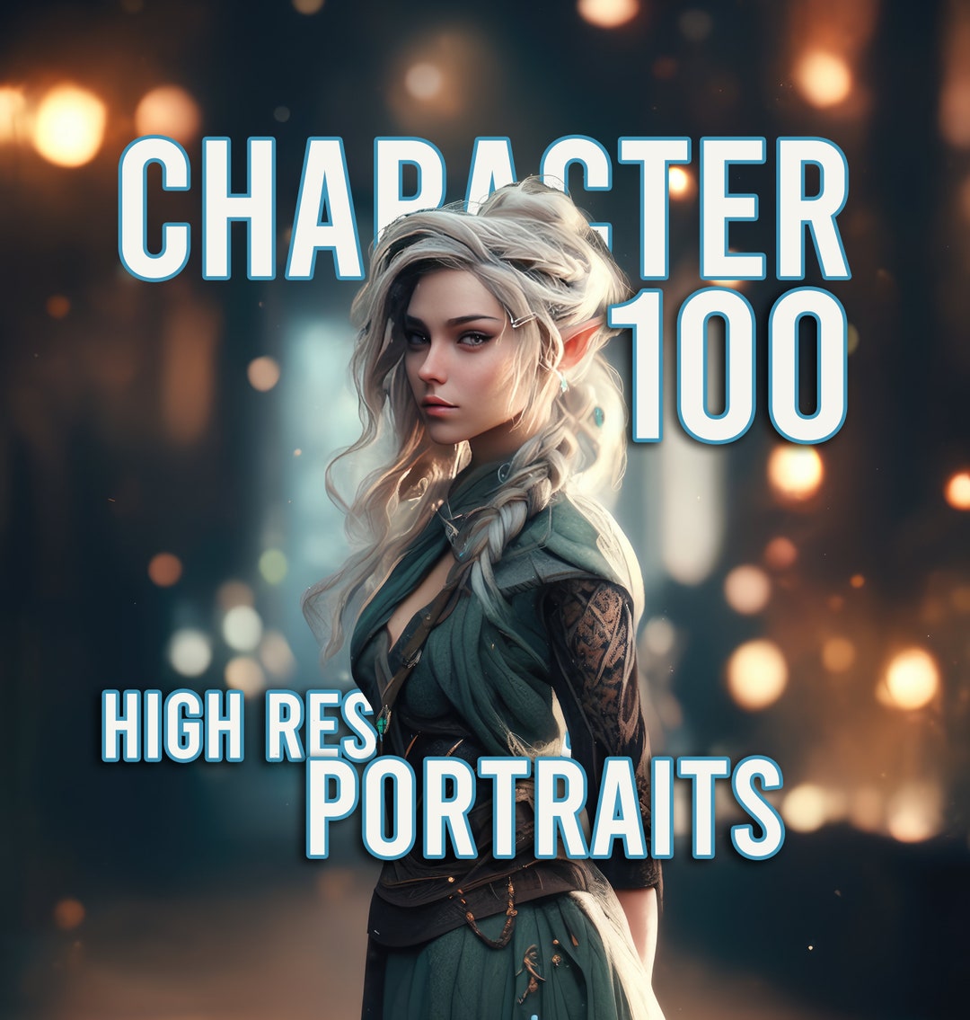 100 Pack of Ultra-realistic Dungeons and Dragons Character Portraits ...
