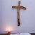 Handcrafted Wooden Handheld Cross, Natural Wood, Christian Prayer and ...