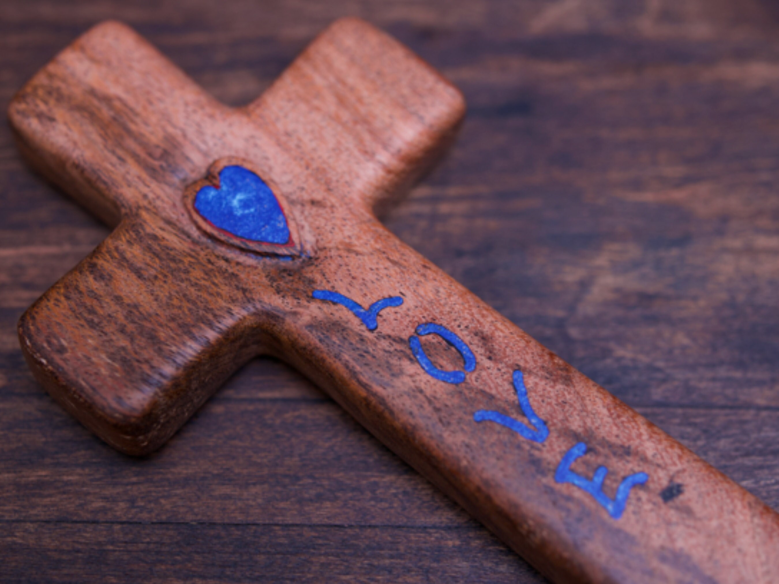 Handcrafted Wooden Handheld Cross Natural Wood Christian - Etsy