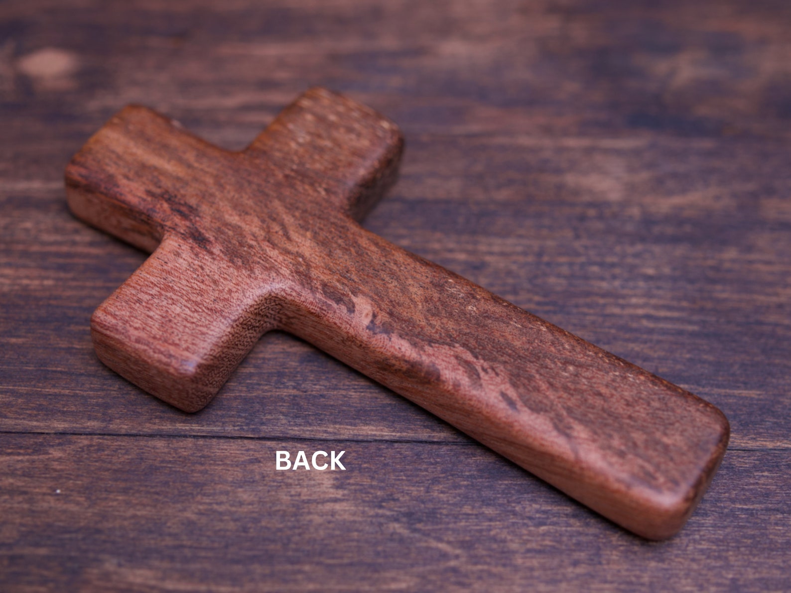 Handcrafted Wooden Handheld Cross, Natural Wood, Christian Prayer and ...