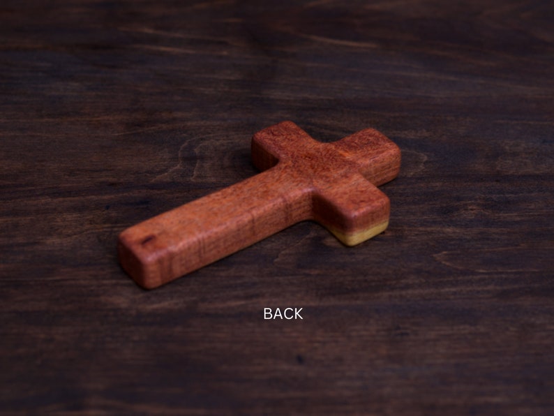Hand Carve Wooden Cross Palm Hand Held Cross Small Hand - Etsy
