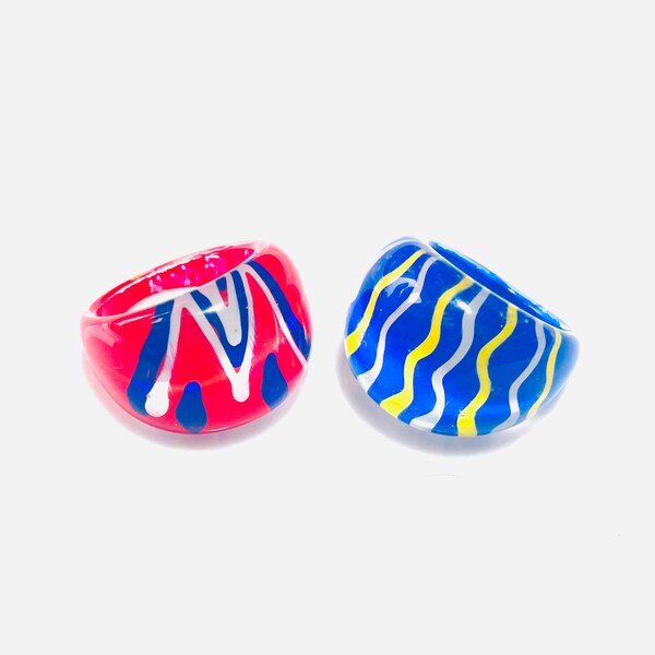 Lucite Ring - Etsy UK