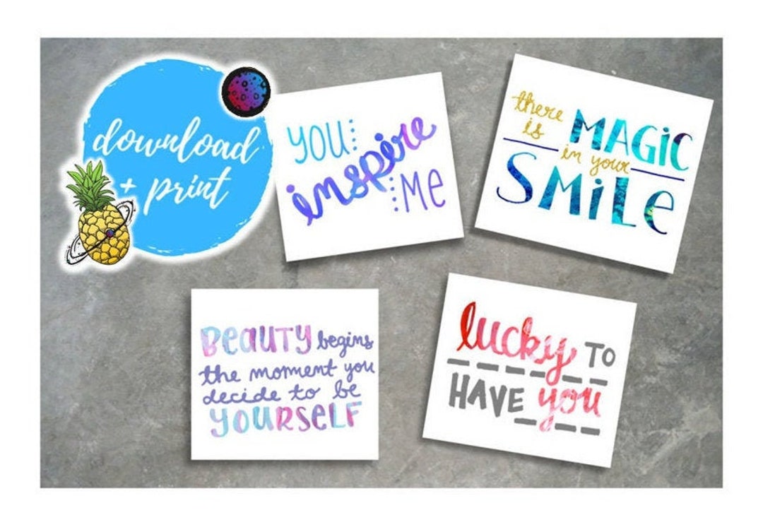 Mini Card Set Encouragement Cards Friendship Cards Just Because Cards ...