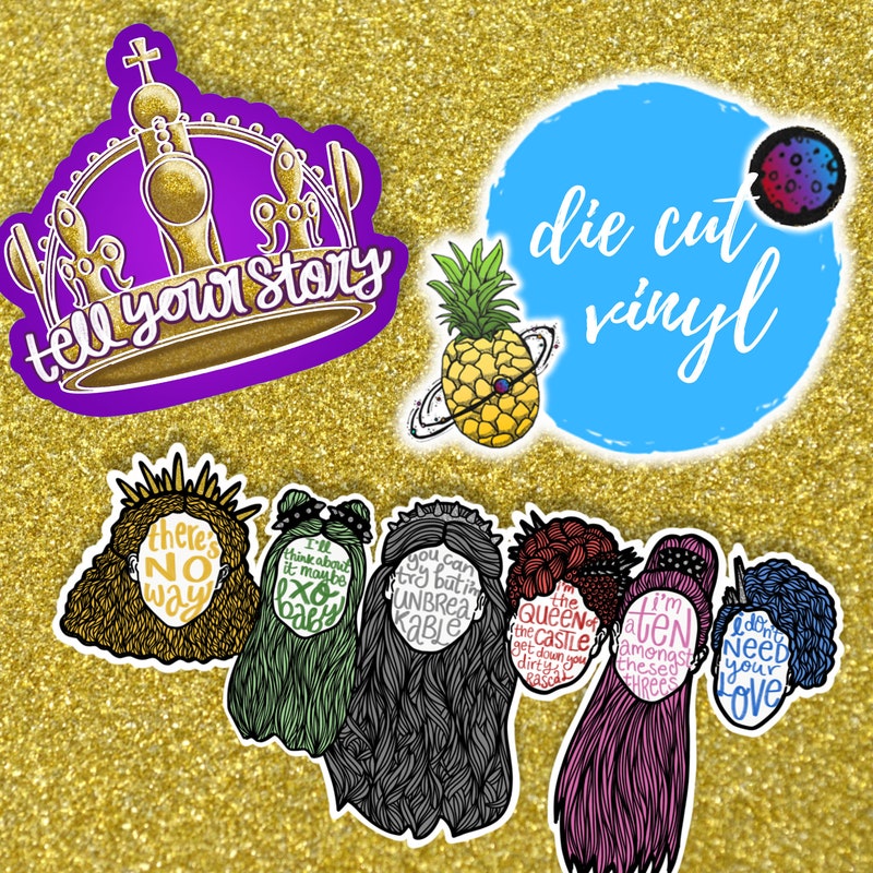 Six the Musical Stickers - Etsy