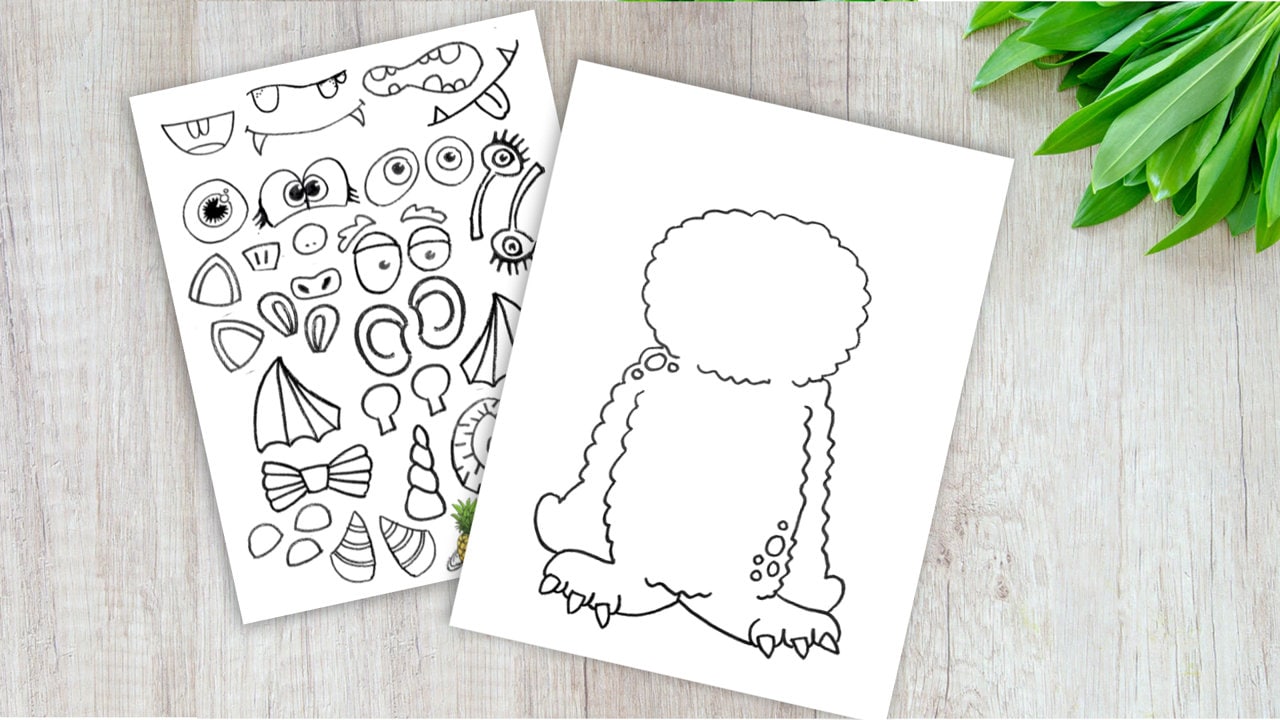Make Your Own Monster Activity Printable Halloween Activity - Etsy