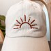 Hand Embroidered Sun Hat | Boho Dad Hat - Etsy