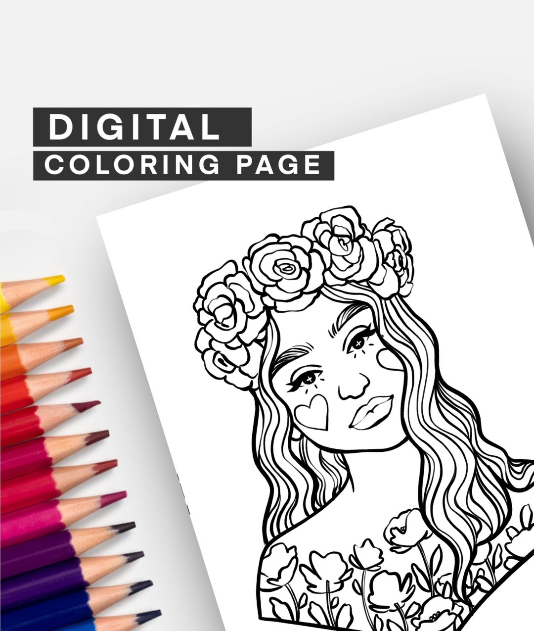 SLEEPING BEAUTY | Coloring Book Digital Download Kids Coloring Page ...