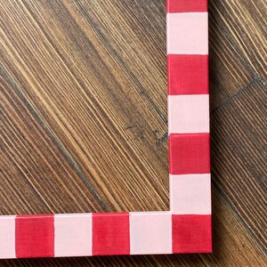 Hand Painted Pink and Red Picture Frame - Etsy