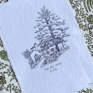 Custom House Drawing | Gifts for Parents or Family | Paper Mount and ...
