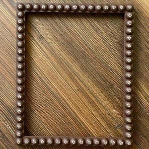 Hand Painted Brown Bobbin Picture Frame With Daisies | Made to Order - Etsy