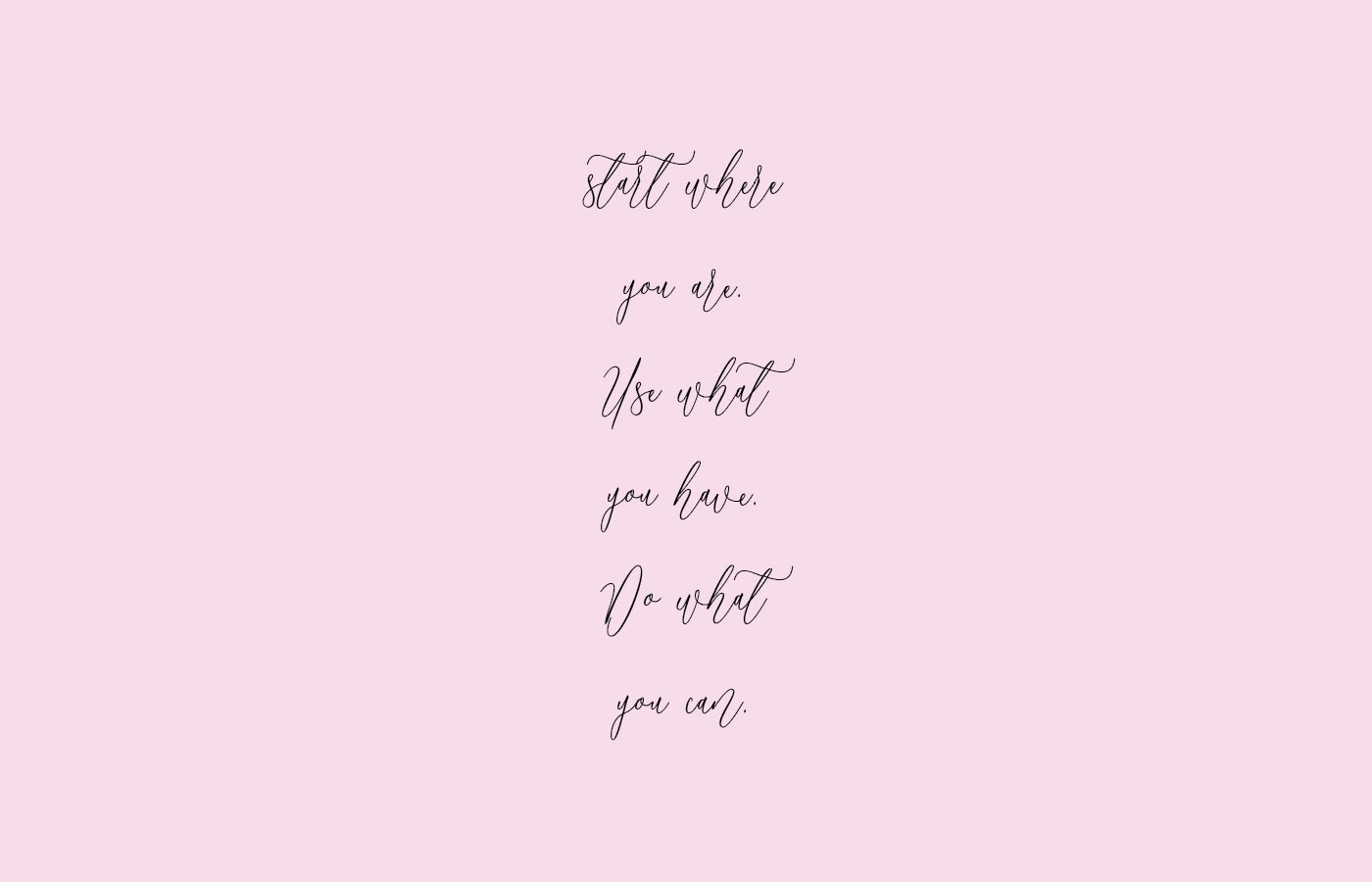 Pink Quote Desktop Wallpaper - Etsy