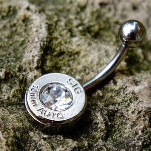 Bullet Navel Ring Belly Button Ring - Etsy