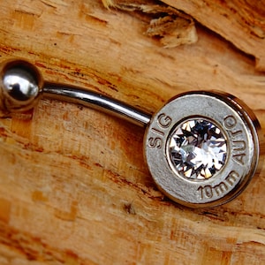 Bullet Navel Ring Belly Button Ring - Etsy