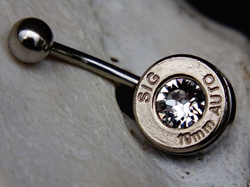 Bullet navel ring belly button ring | Etsy