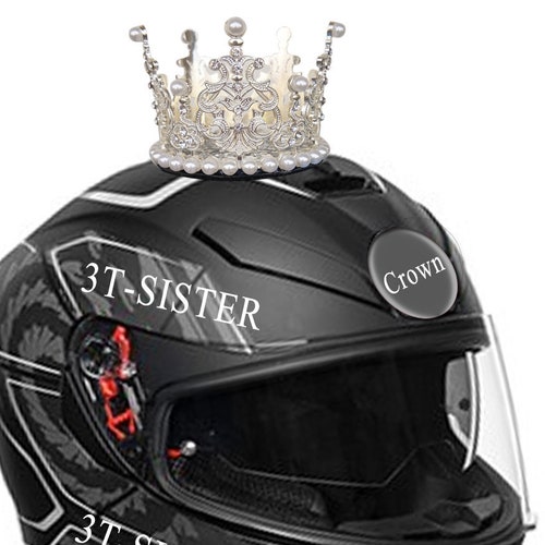 New Helmet Crownsilver Crown With Crystal Pearl for | Etsy
