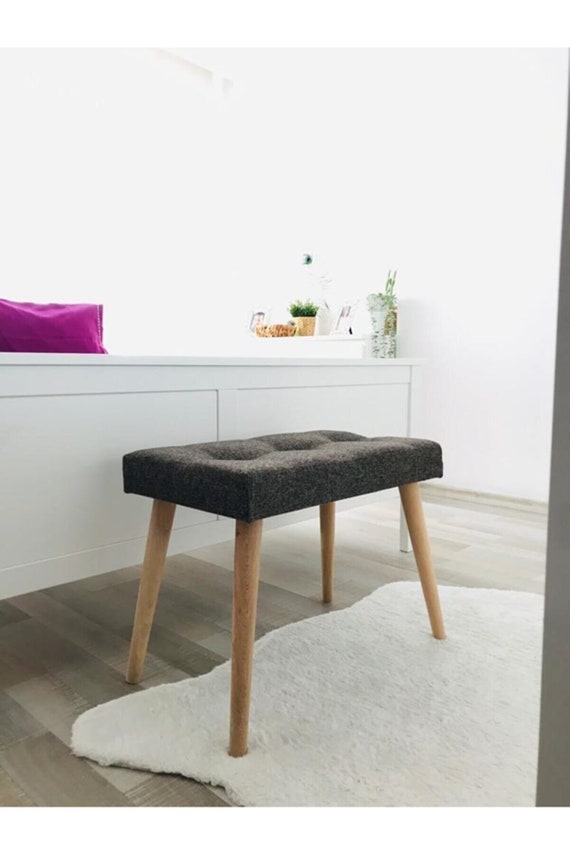 Modern Bench Pouf Pouf Bench Entrance Bench Living Room | Etsy